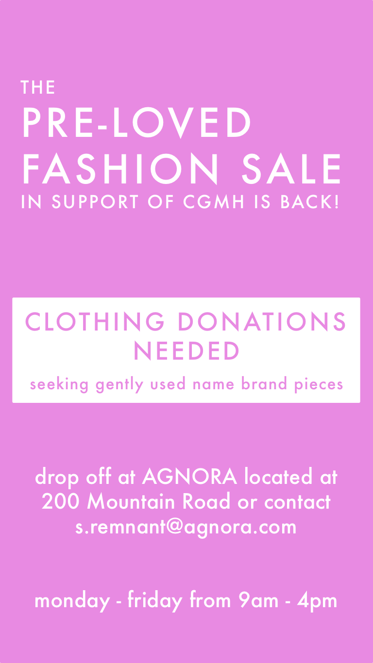 Agnora’s Pre-Loved Fashion Sale – CGMHF