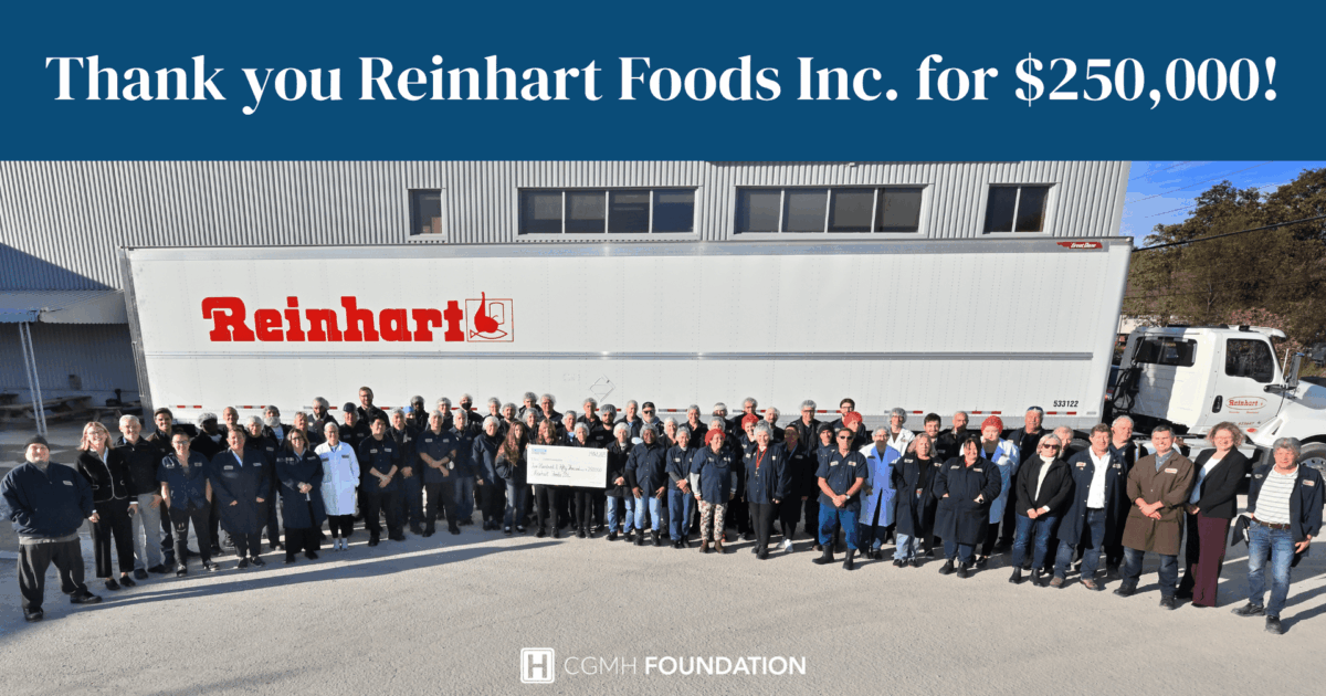 Reinhart Foods Ltd. Donates $250,000 to CGMH’s Tomorrow’s Hospital ...